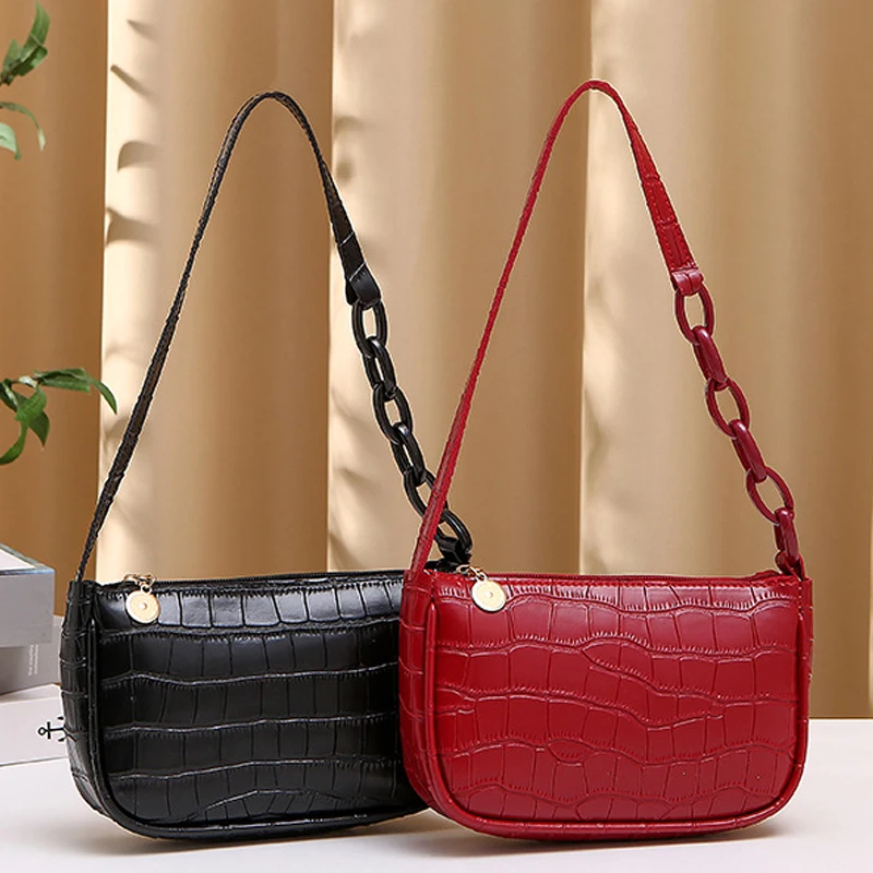 Stone Pattern Leather Handbag | Leather Shoulder Bags Women - Pattern ...