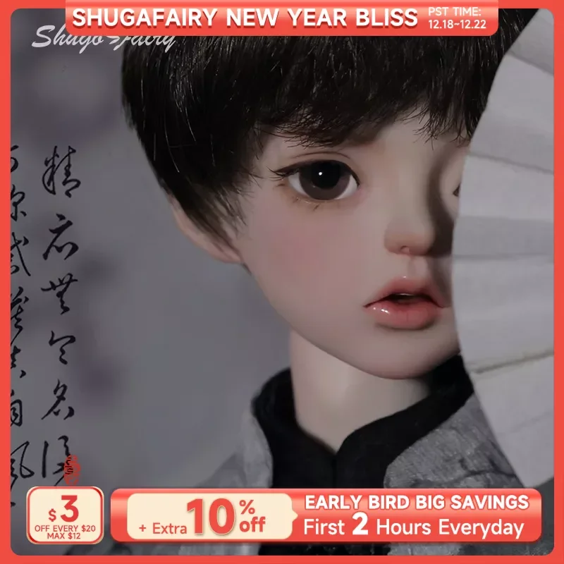 Shuga-Fairy-1-4-Pelette-Bjd-Doll-Yuma-Body-Paper-Fan-Scholar-New ...