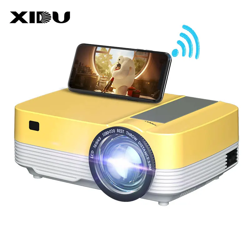 Xidu led projetor completo hd vídeo proyector 4d cinema em casa ...