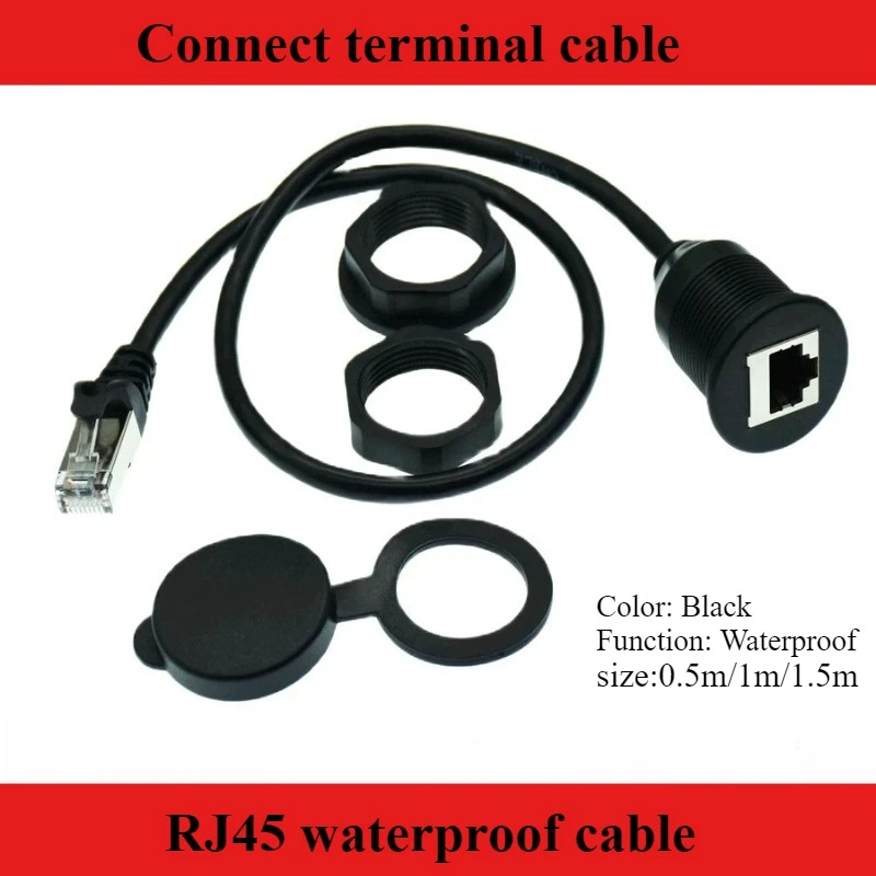 RJ45 Ethernet LAN Wire Waterproof Terminal Connector Quickly Connected ...