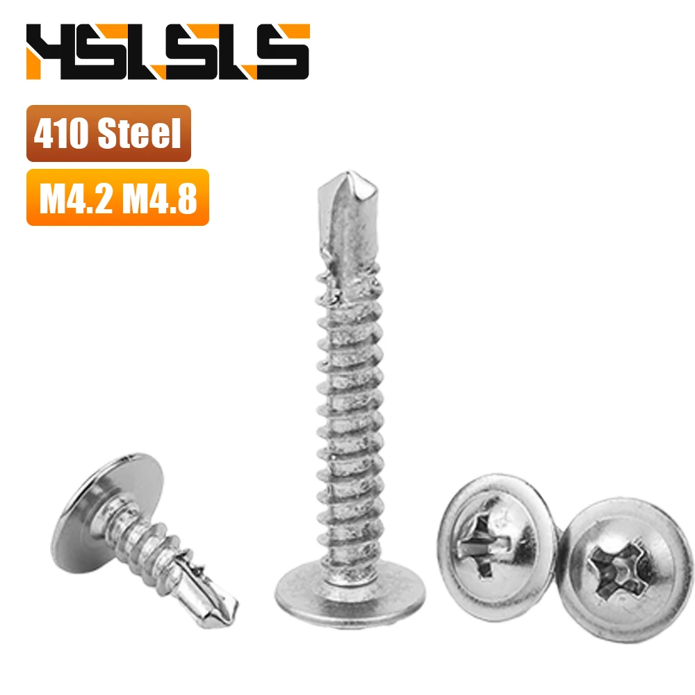 HSLSLS-30pcs-Washer-Head-Phillips-Self-Drilling-Screw-M4-2-M4-8 ...
