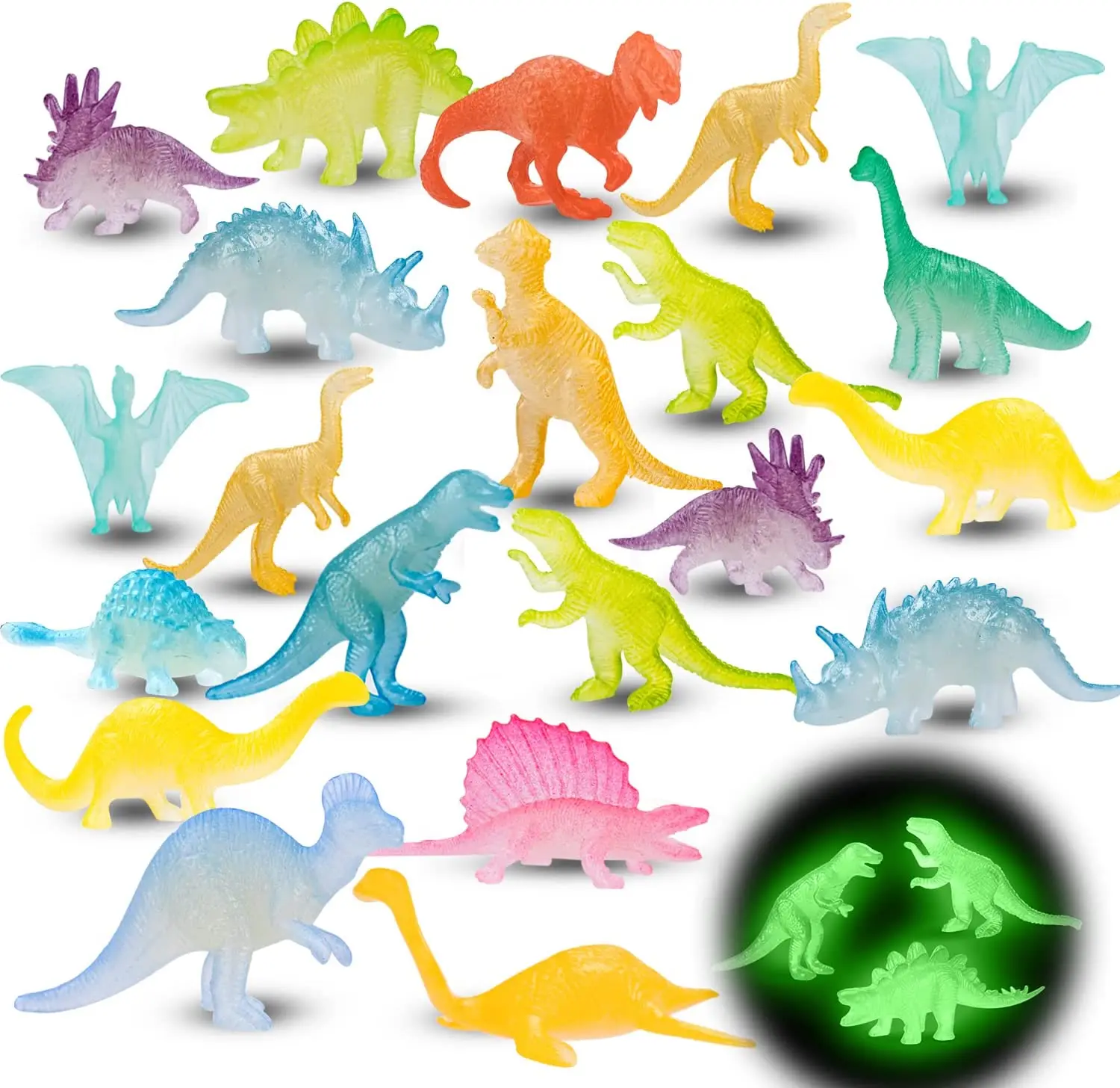 Glow-in-Dark-Mini-Dinosaur-Toy-Set-16pcs-Plastic-Realistic-Dino-Figure ...