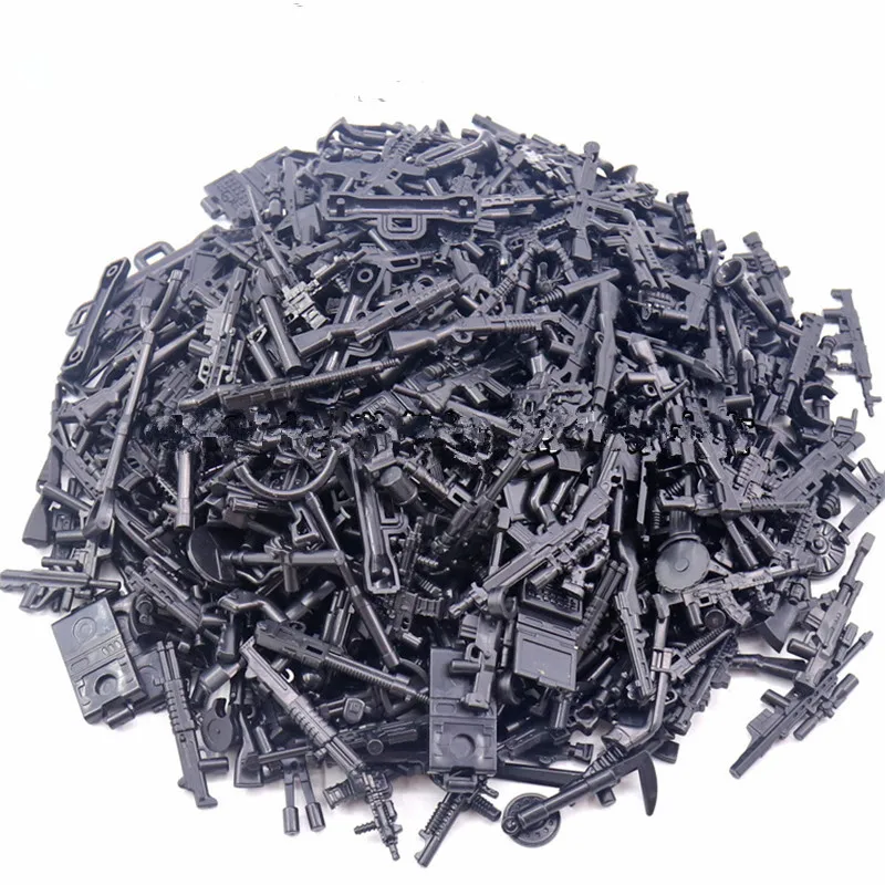 50-100Pcs-Military-Weapons-SWAT-Gun-Cannon-Soldier-Army-pistol-Building ...