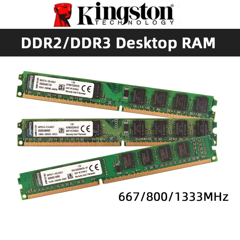 Kingston-Memoria-RAM-DDR2-2GB-800Mhz-667MHz-DDR3-2GB-1333MHZ-PC2-5300 ...