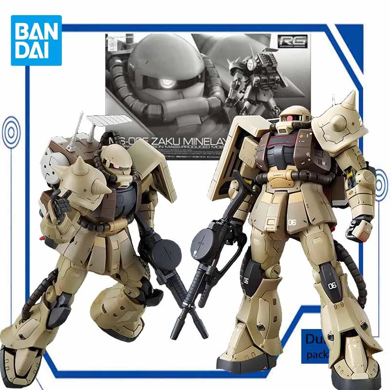Bandai-Original-MODEL-KIT-GUNDAM-RG-1-144-Anime-Action-Figure-MS-06F ...