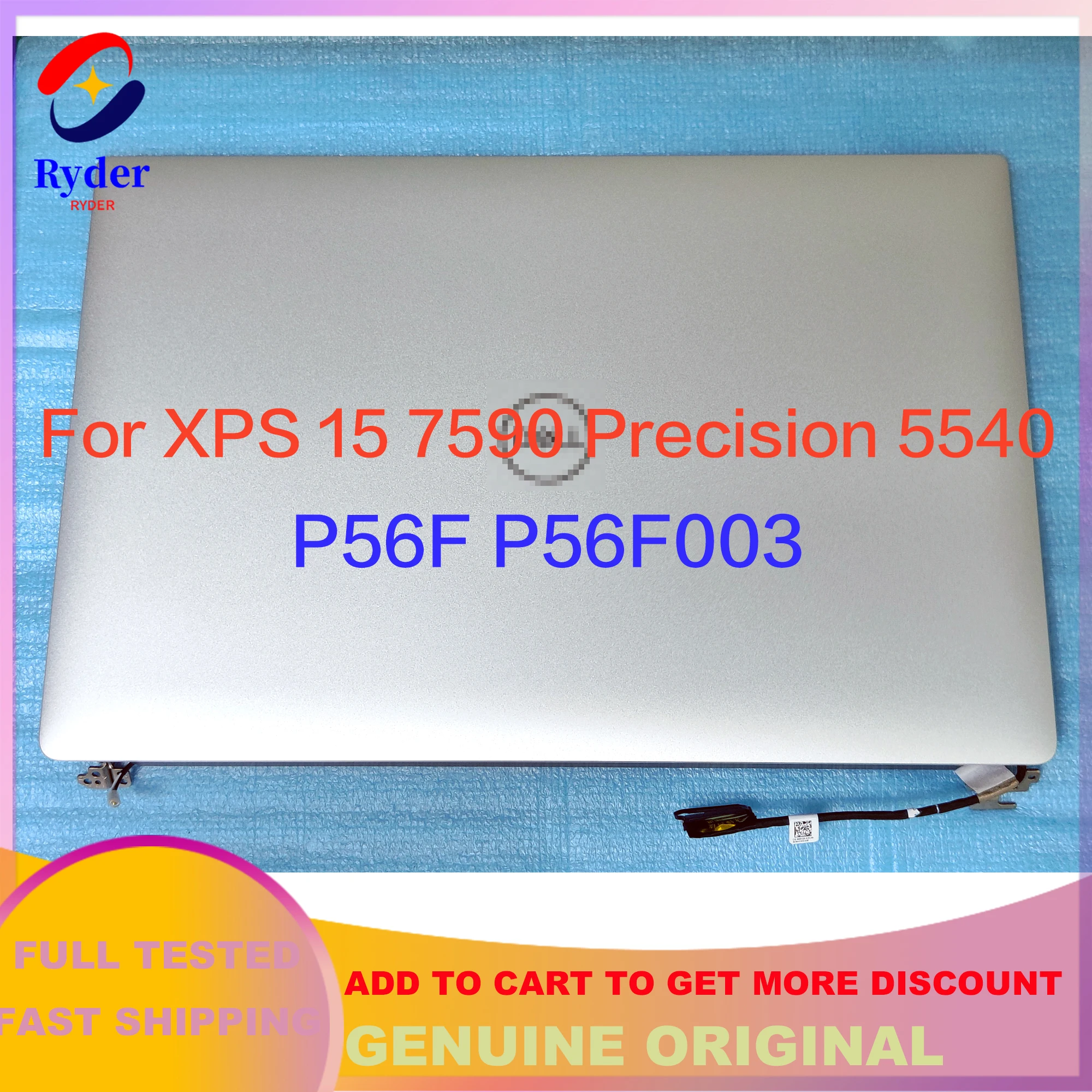 Original Neue Für Dell XPS 15 7590 P56F P56G003 15,6-zoll 4K UHD OLED ...