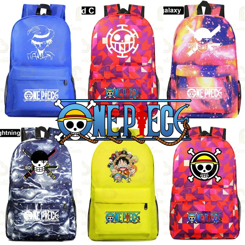 Thousand Sunny One Piece Luffy Backpack Colorful Boys Girls Capacity ...