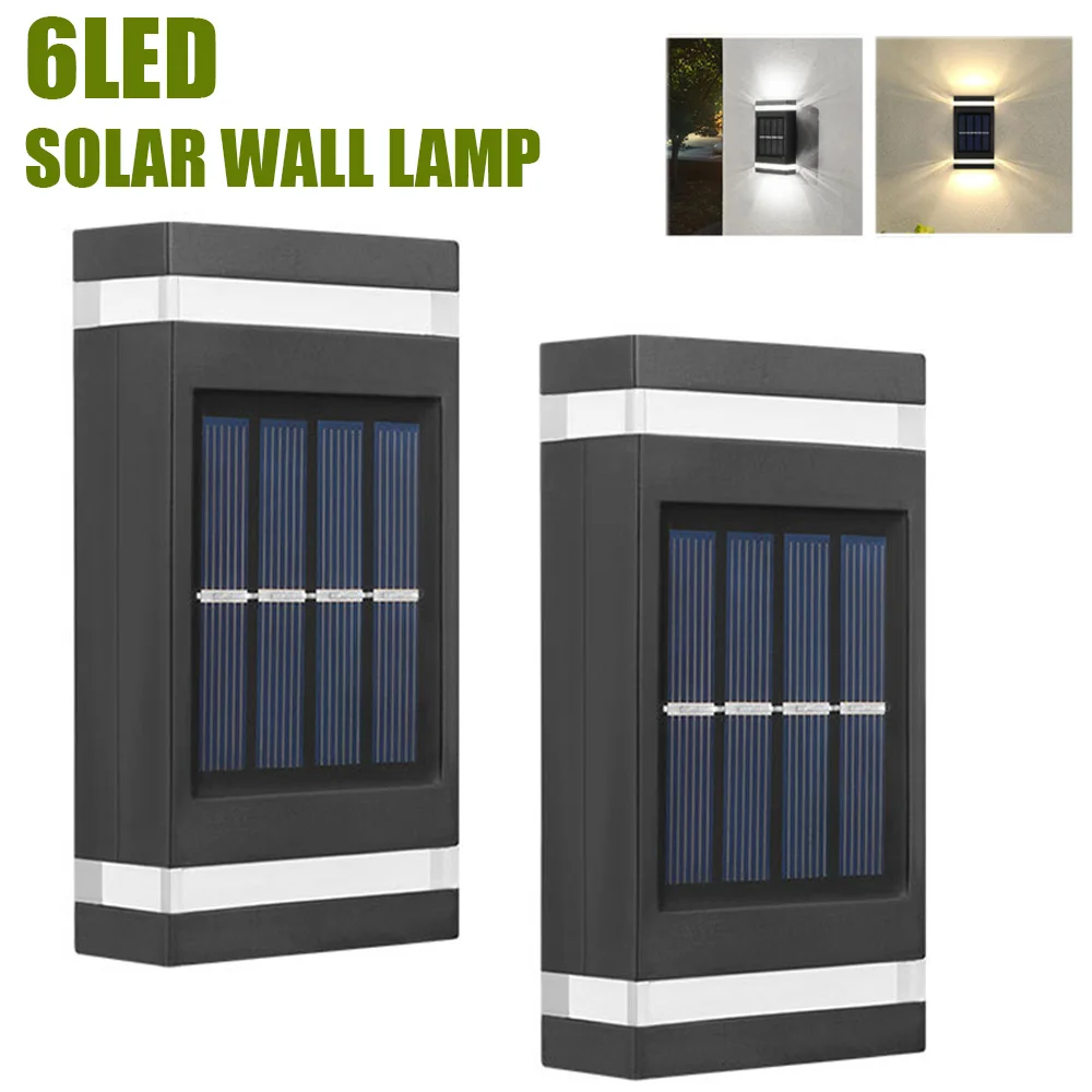 Solar-Wall-Lamp-Outdoor-Waterproof-Solar-Powered-Light-UP-and-Down ...