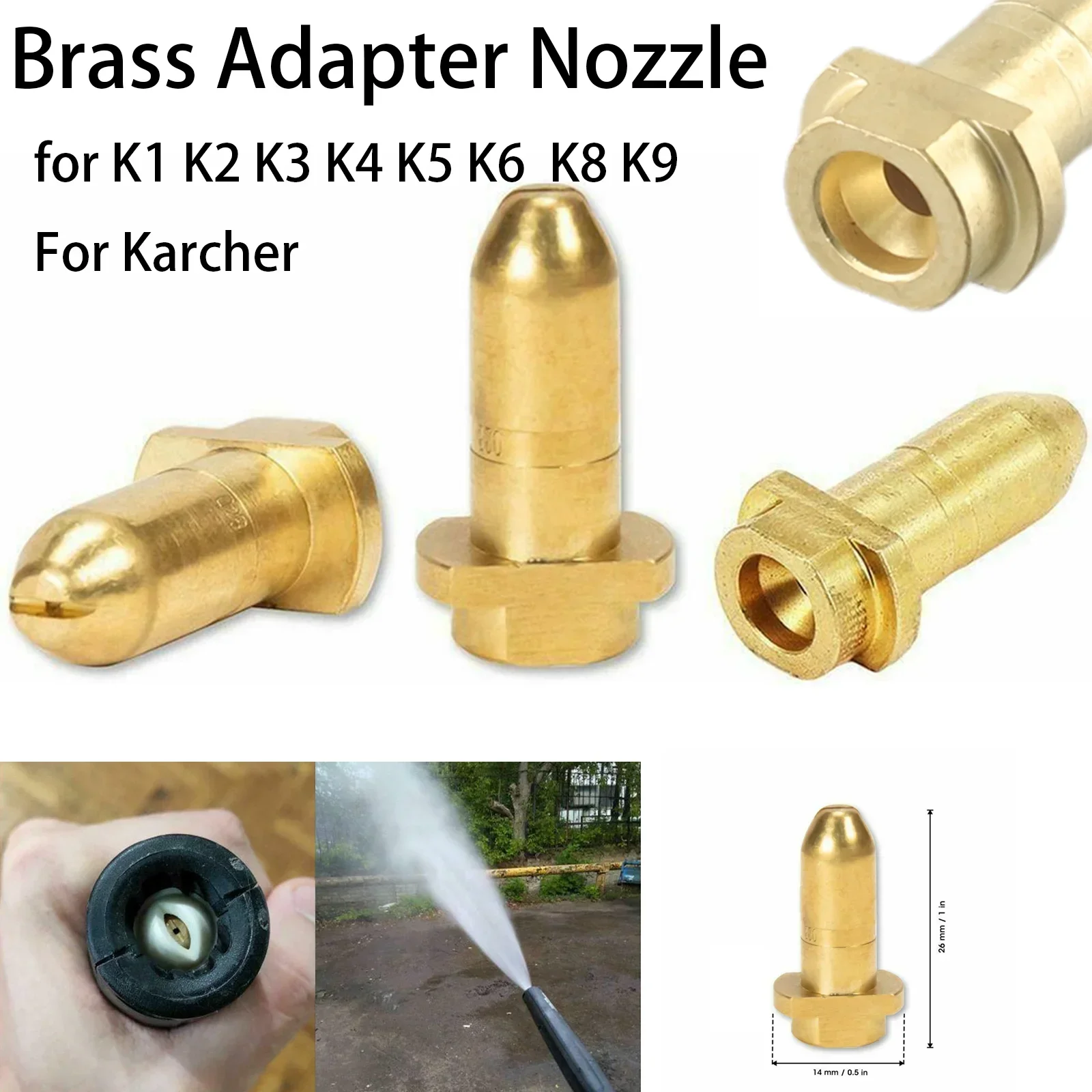Brass Adapter Nozzle For Karcher Brass Adapter Nozzle Replacement for ...