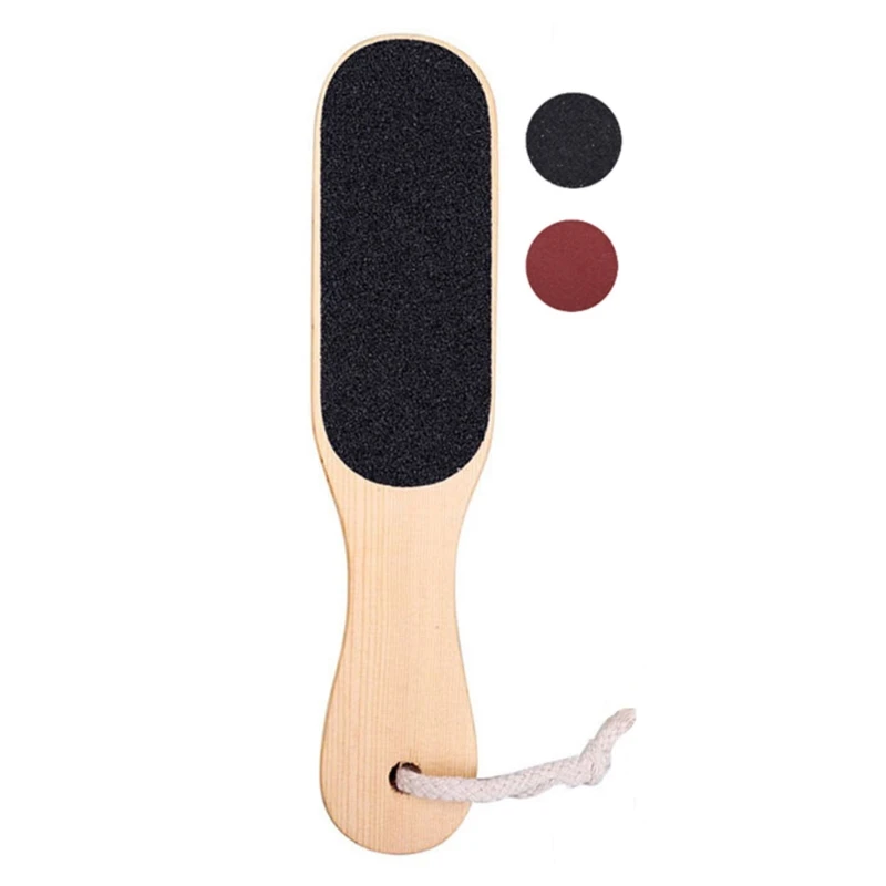 Pumice-Stone-Foot-File-Wooden-Pedicure-Feet-Scrubber-with-Handle-for ...