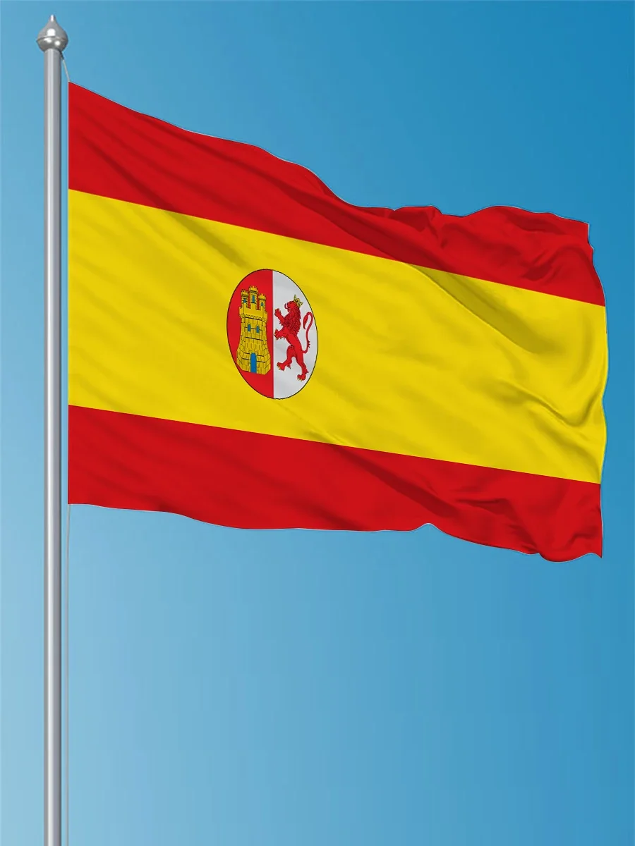FLAGDOM-3X5Fts-90X150cm-Spain-Spanish-Flag-of-the-First-Spanish ...