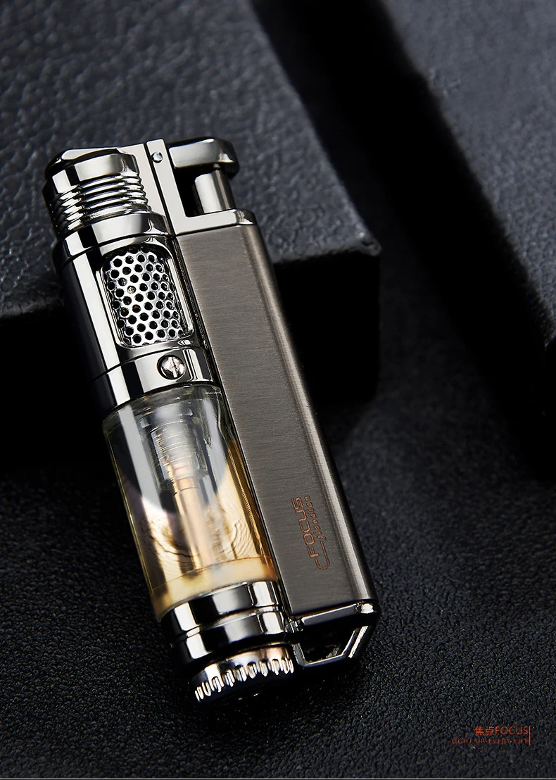 Lampe torche à gaz Visible allume cigare à Jet Butane métal Turbo coupe ...