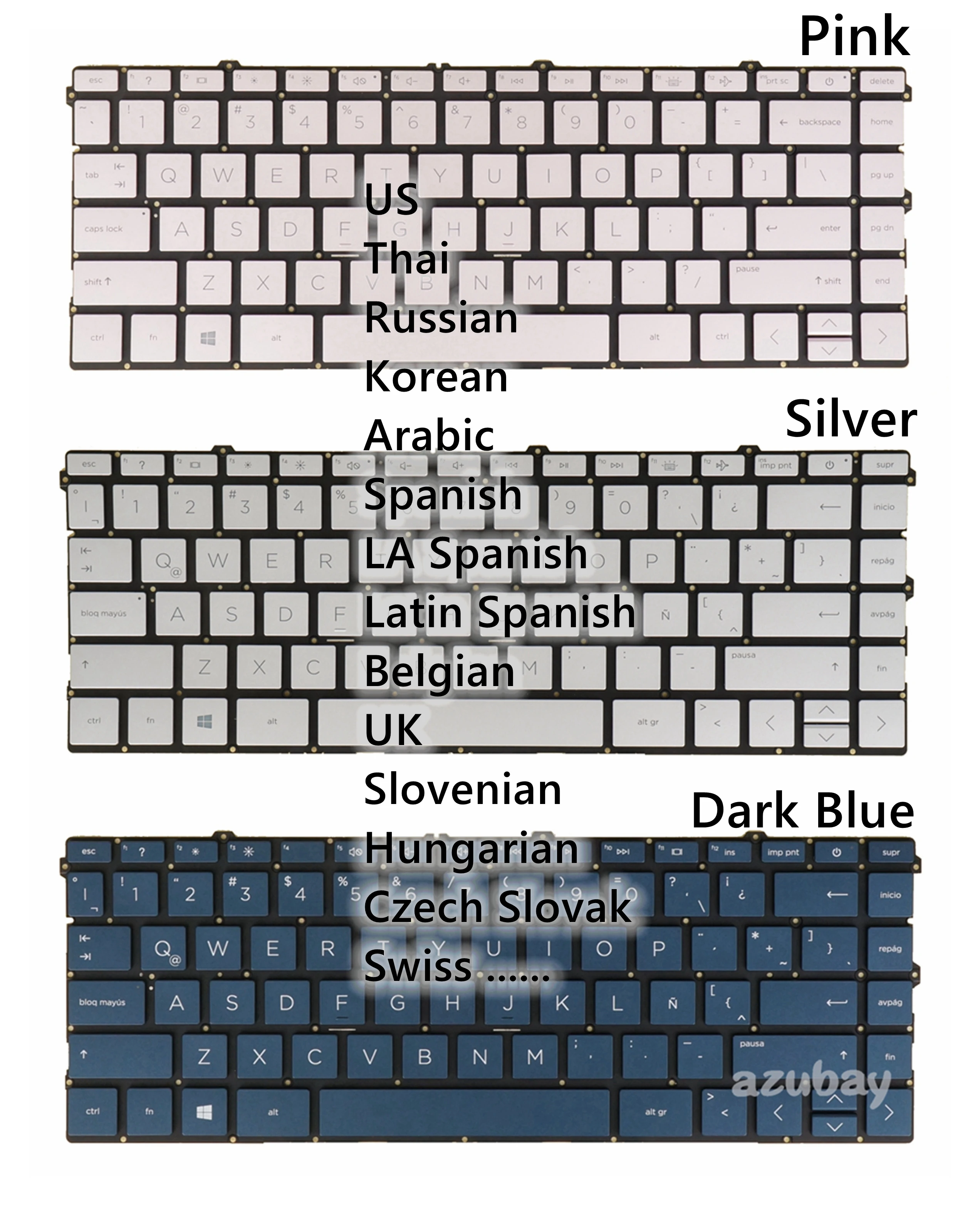 LA-Spanish-Belgian-Slovenian-Keyboard-For-HP-Pavilion-x360-14-dy-14 ...