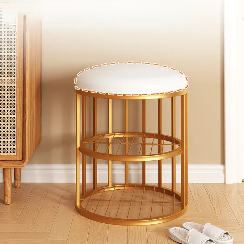 Light-Luxury-Shoe-Changing-Stool-Soft-Bag-Design-Storage-Shoe-Rack-for ...