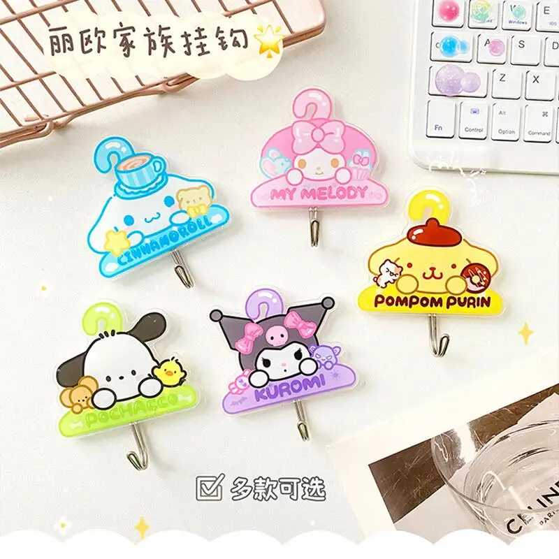 Sanrio-Hello-Kitty-Self-Adhesive-Hooks-Cute-Cartoon-Multi-Purpose-Door ...