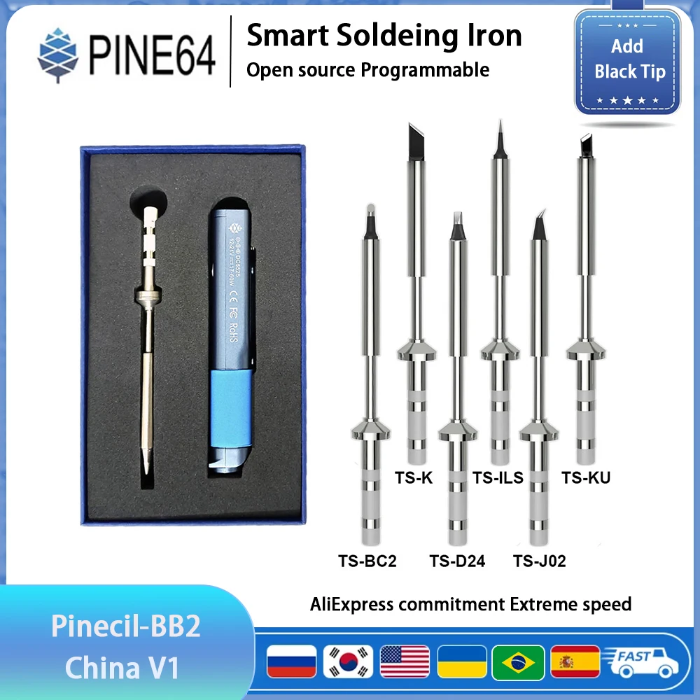 Pine64-V1-Pinecil-BB2-Soldering-Iron-TS-B2-with-Portable-TYPE-C-Jack ...