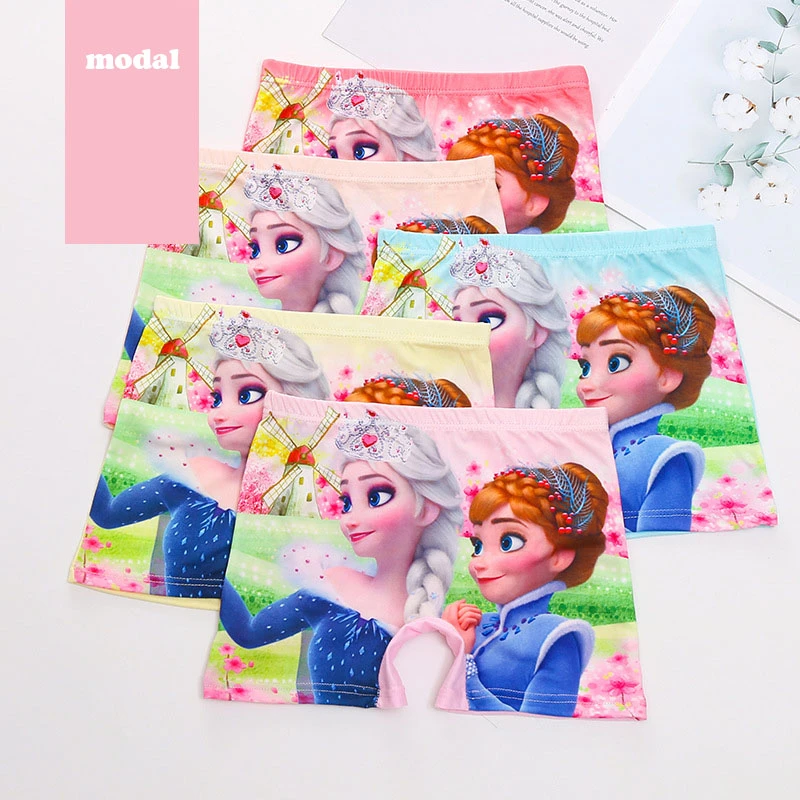 1/3pcs New Kids Girls Underwear Cartoon Frozen Elsa Modal Soft Pink ...