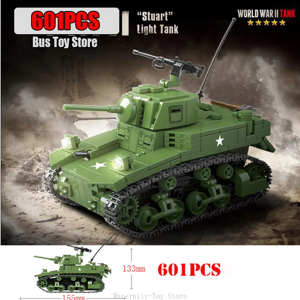 Ww2 Military Tanks Series Stuart Light Tank Tiger Leopard TANK Soldier ...