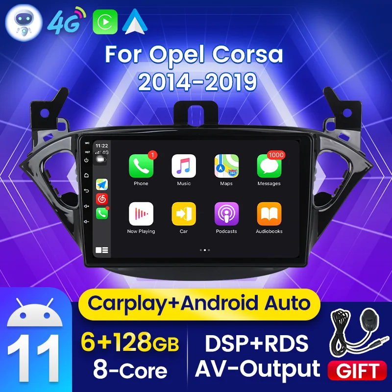 Carplay Android Auto Car Radio For Opel Adam Opel Corsa Uv Black 2014 ...