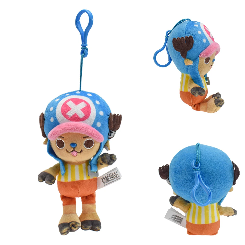 12cm Anime One Piece wu Plush Pendant Doll Luffy Toy Tony Chopper ...