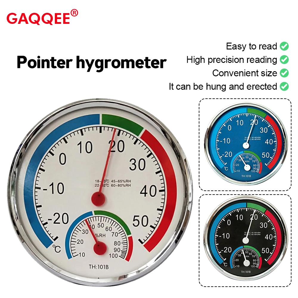 Pointer Thermometer Thermohygrometer Hygrometer Indoor Outdoor 2 In 1 ...