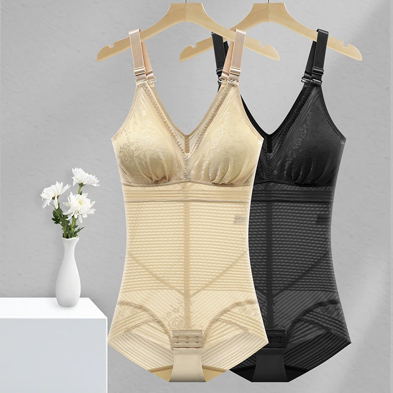 Women-s-One-Piece-Shapewear-With-Bra-There-Are-wire-free-Body-Shaper ...