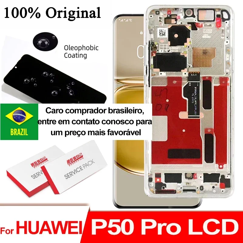 OLED-Display-with-Frame-for-Huawei-P50-Pro-LCD-Touch-Screen-Digitizer ...