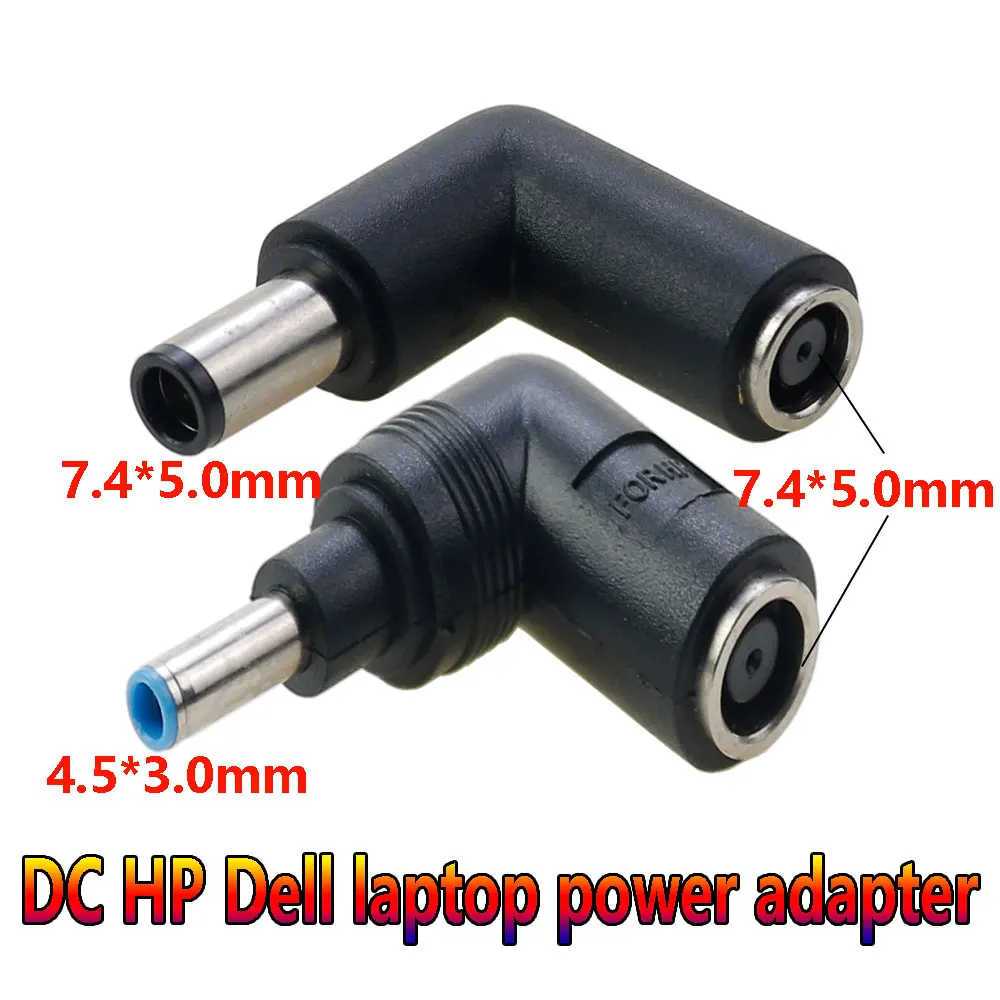 DC-HP-Dell-Laptop-Power-Adapter-Plug-extremidade-reta-Virando-cabe-a-7 ...