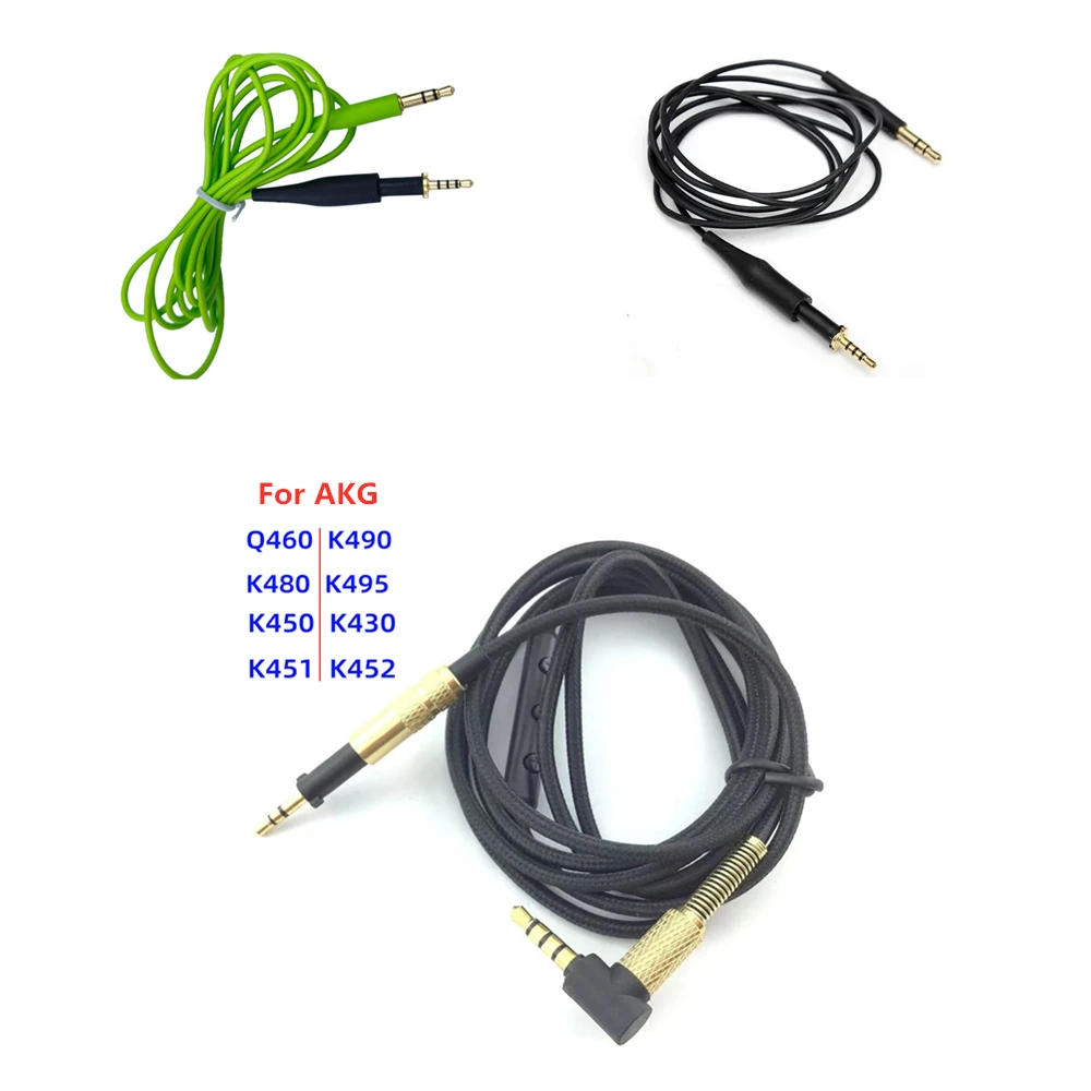 For AKG K450 K451 Headphone Cable K452 K480 K490 K495 Q460 DIY Silver ...