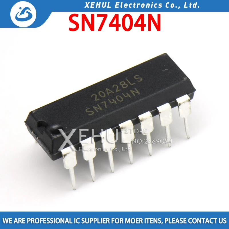 5PCS /10PCS SN7404N DM7404N HD7404P SN7404 7404P 7404N 7404 Brand new ...