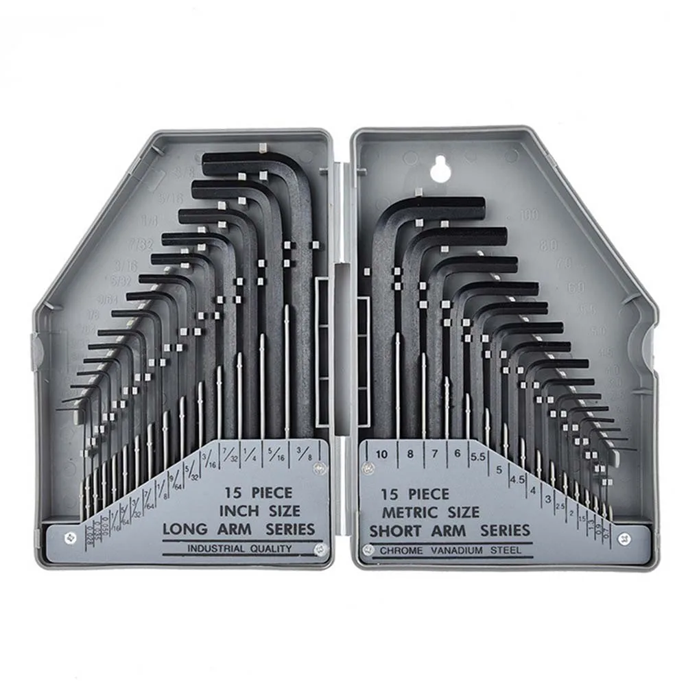 30Pcs-Sst-Metric-Wrench-Inch-Wrench-L-Wrench-Size-Allen-Key-Short-Arm ...