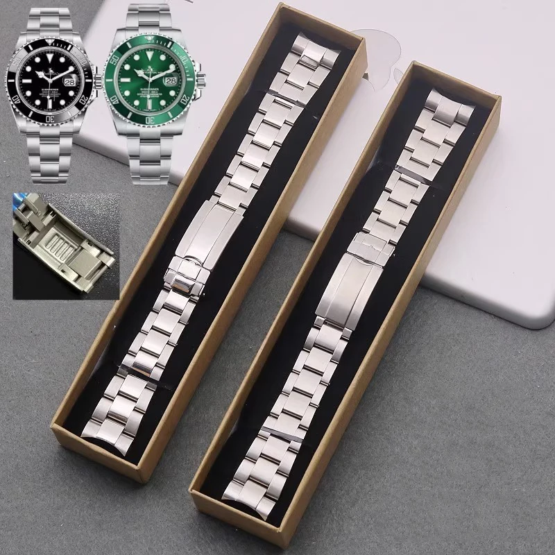 Voor Rolex Fine Tuning Gesp Heldere Zilver Frosted Zilver 20Mm ...