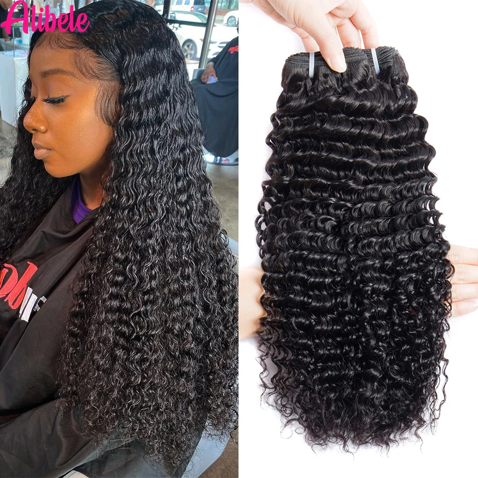 Alibele-30-32-40-Inch-Deep-Curly-Wave-Bundles-100-Human-Hair-Extensions ...