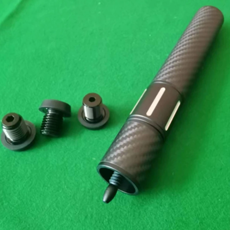 Pool Cue Extension with 3 Bumpers Carbon Fiber Billiards Extension ...
