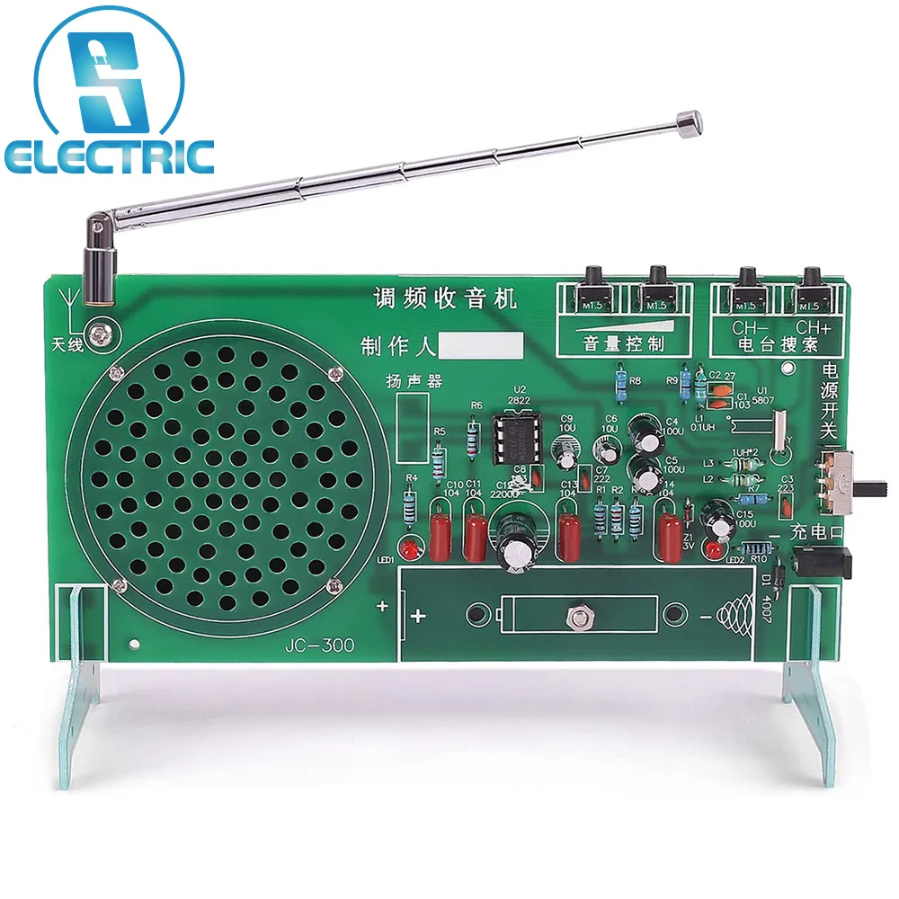 DIY-Electronic-FM-Radio-Kit-Receiver-76-108MHz-Frequency-Modification ...