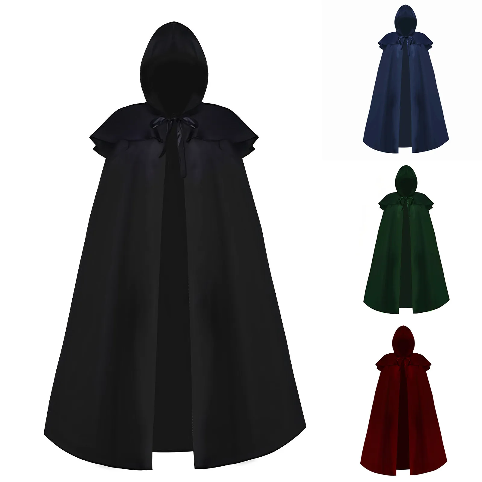 Capa-do-mago-medieval-dos-homens-com-capuz-vampiro-g-tico-preto-capas-e ...