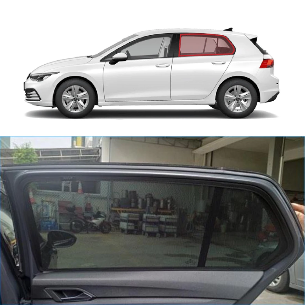 For-Volkswagen-VW-Golf-8-MK8-2020-2024-Car-Rear-Side-Baby-Window ...