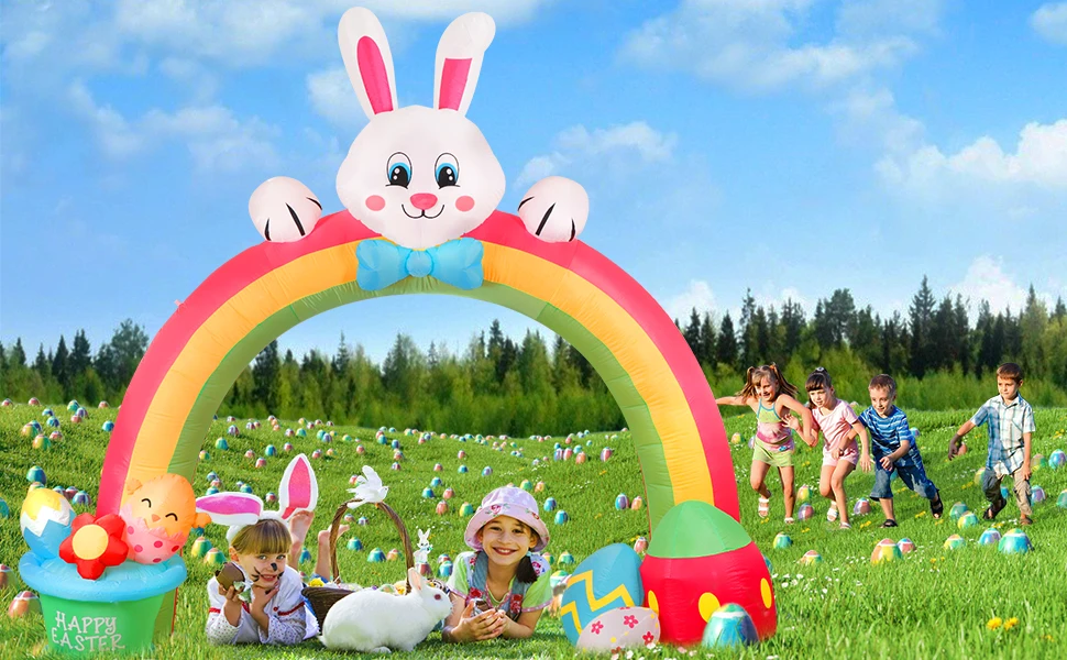 Easter Bunny Inflatable Archway – Kids Mega Mall
