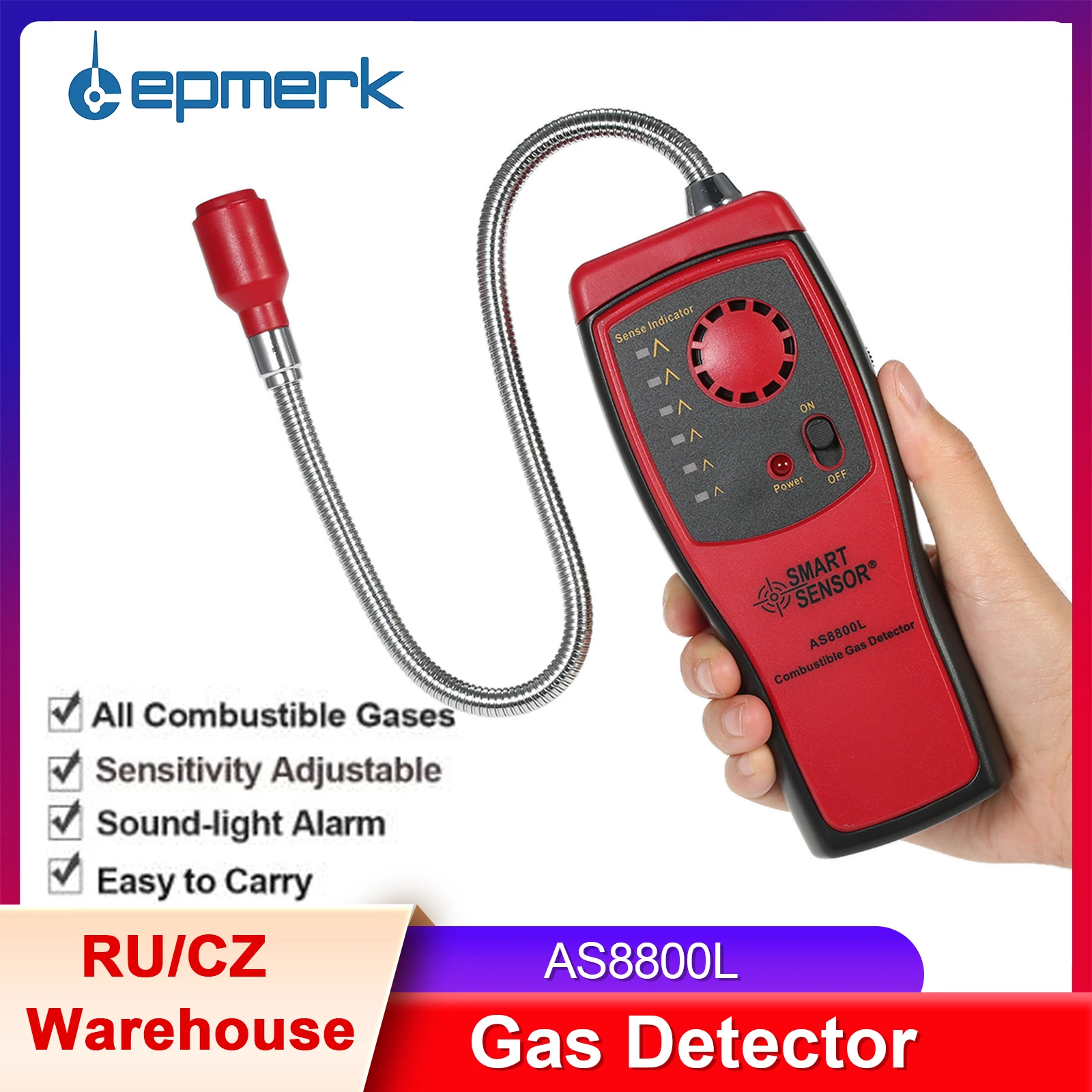 Handheld Portable Automotive Mini Combustible Gas Detector Gas Leakage ...