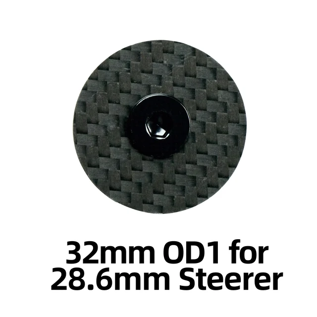 MIXED Full Carbon Fiber OD1 OD2 32mm 35mm Headset Stem Top Cap with Ti ...