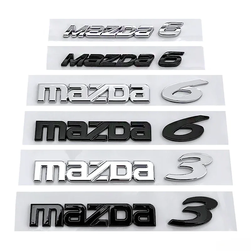 ABS-Plastic-Car-Trunk-Rear-Logo-Stickers-Letter-Decals-for-Mazda-3 ...