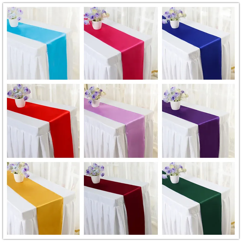 Satin Wedding Table Runner | Satin Table Decoration | Silk Table ...