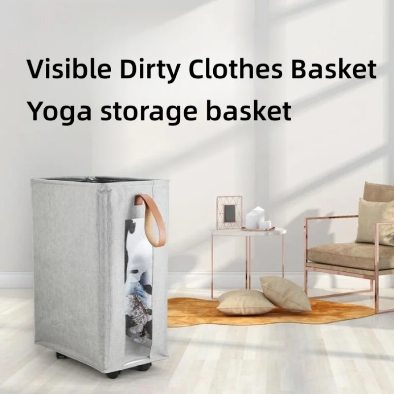 Visible-Dirty-Clothes-Basket-Clothing-Storage-Bag-Yoga-Storage-Basket ...