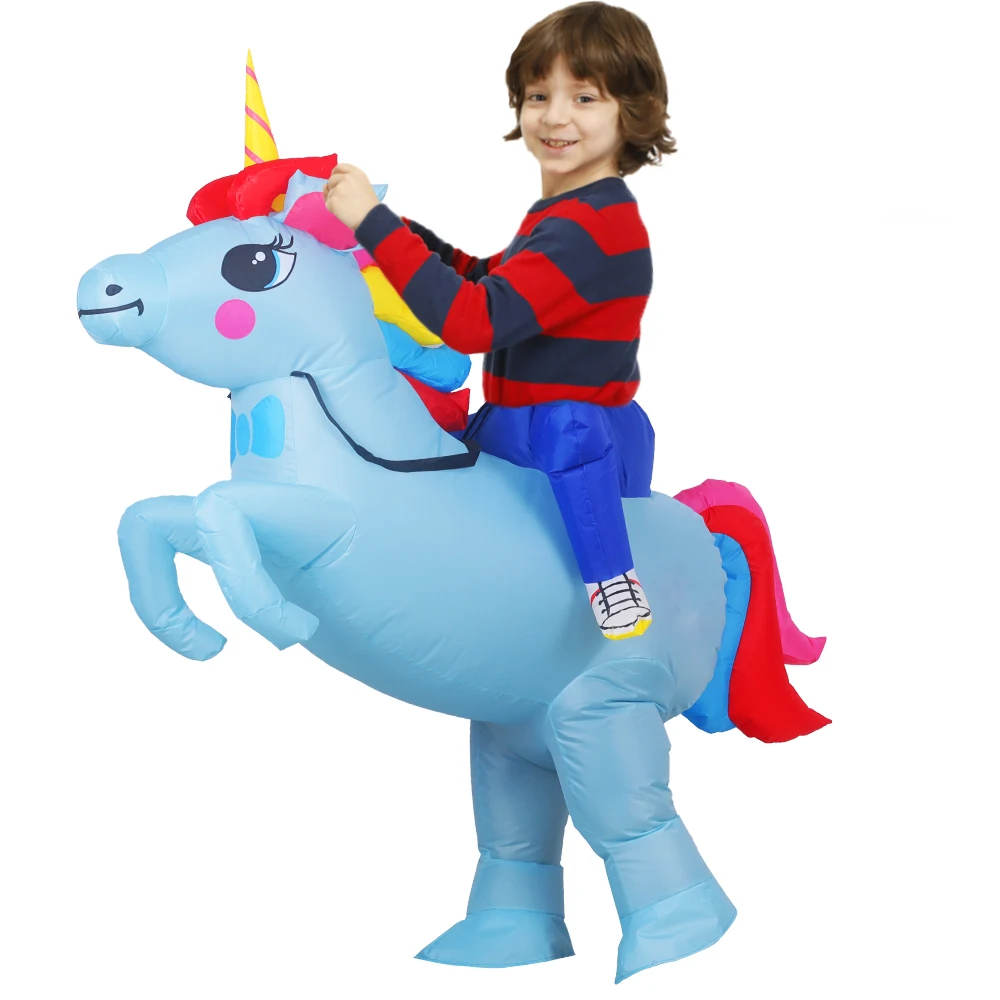 Disfraz inflable de unicornio y dinosaurio para niños, ropa divertida y ...