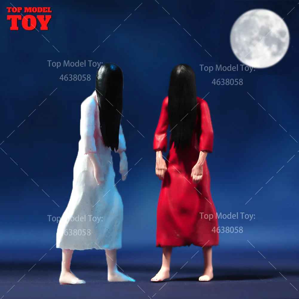 Painted Miniatures 1/24 1/64 1/43 1/87 Female Ghost Long Hair Girl ...