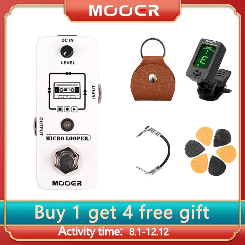Mooer-Micro Looper II Pedal, 48 Storage Positions, Unlimited Cascading ...
