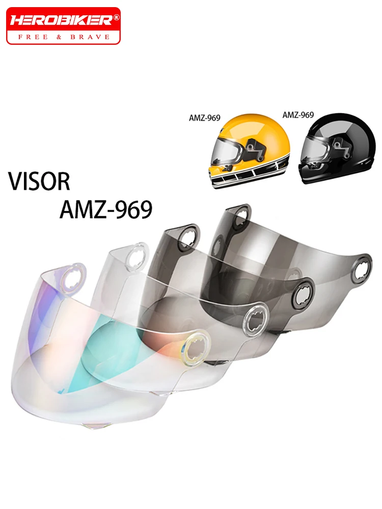 Visor For AMZ-969 Helmet Motorcycle Accessories Multiple Colors Lens ...