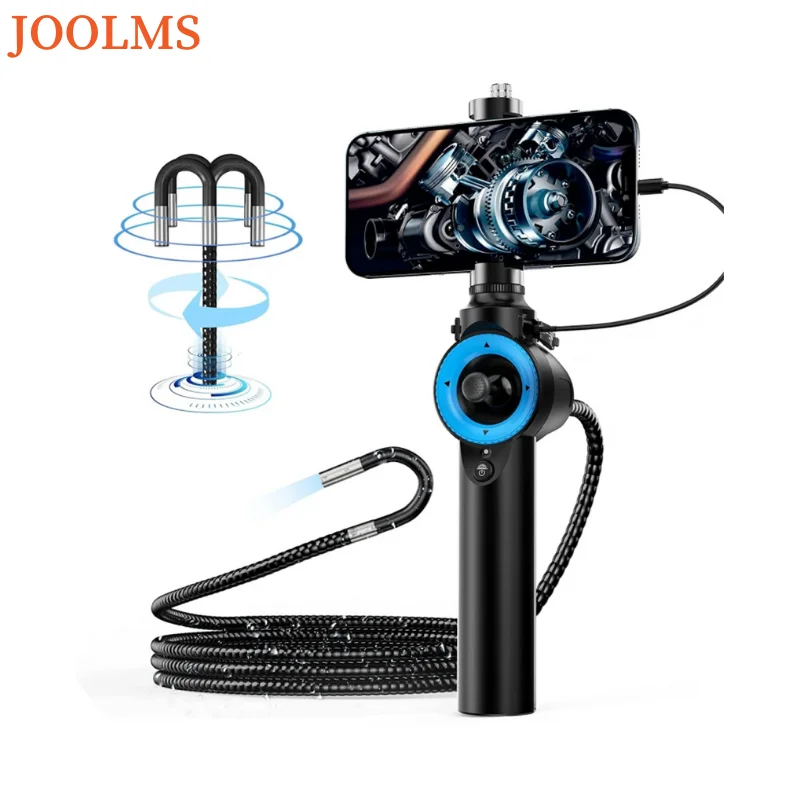 4Way-360-Steering-Mini-Borescope-With-6-0mm-Snake-Tube-8LED-Lights ...