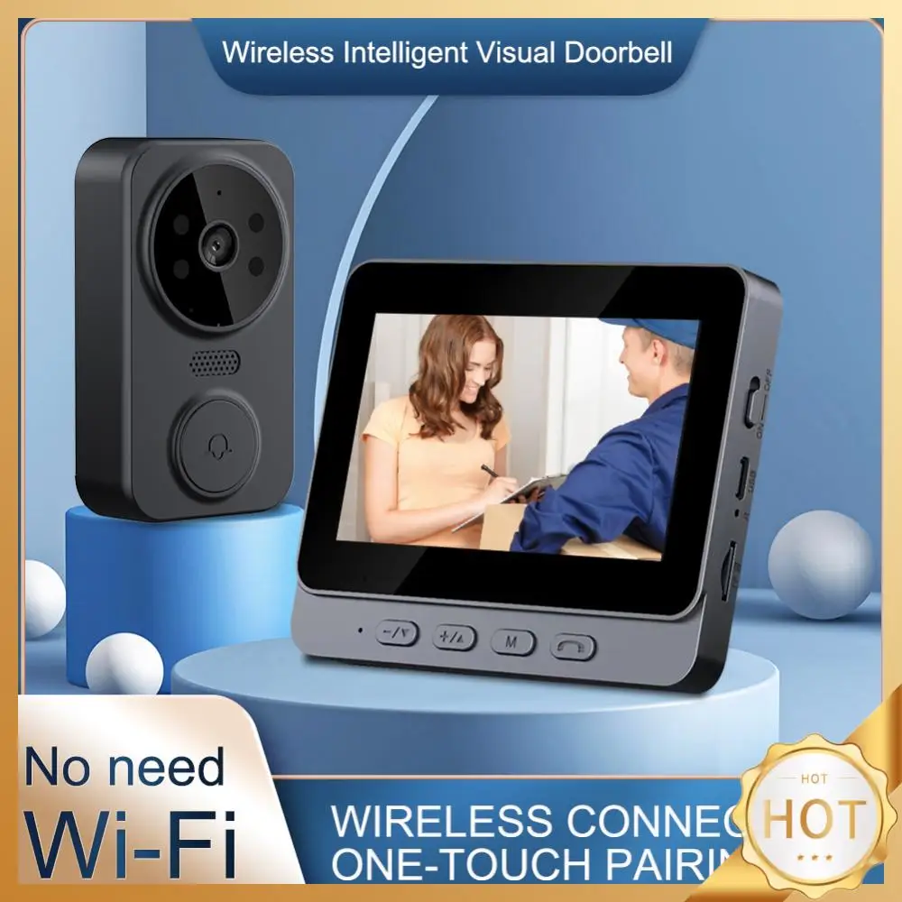 Door-Eye-Camera-2-4G-WiFi-Automatic-Sensing-Digital-Door-Viewer-4-3 ...