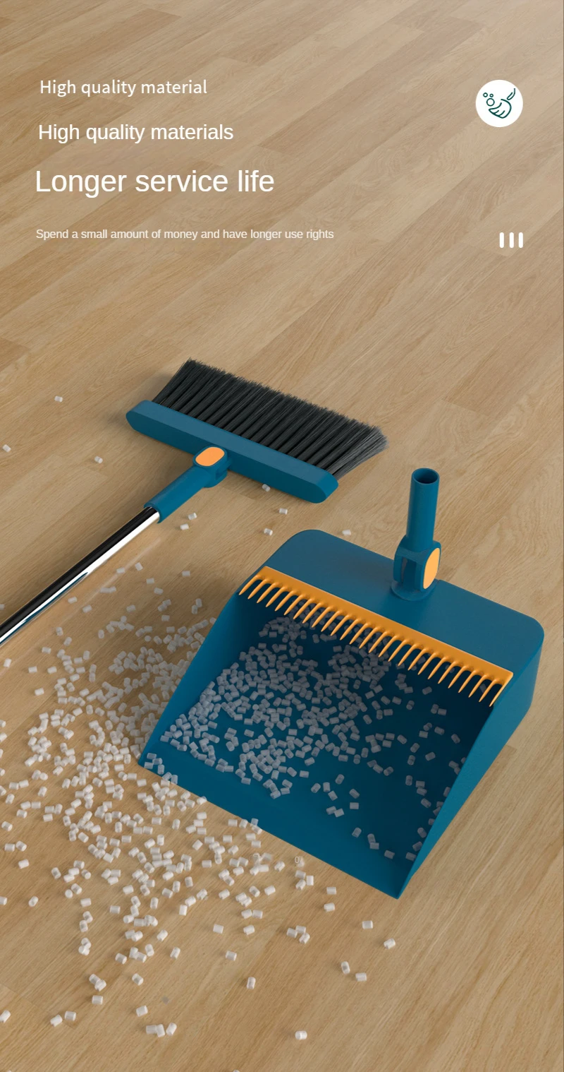 Nettoyage sol,Ensemble de balai et pelle à poussière pliants,balai ...